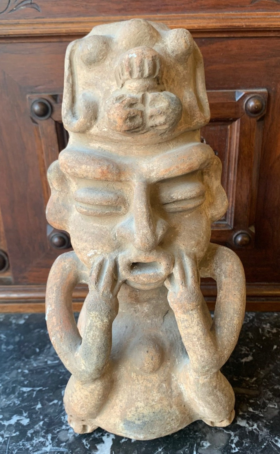 CLAY AZTEC SCULPTURE — Lots of Furniture