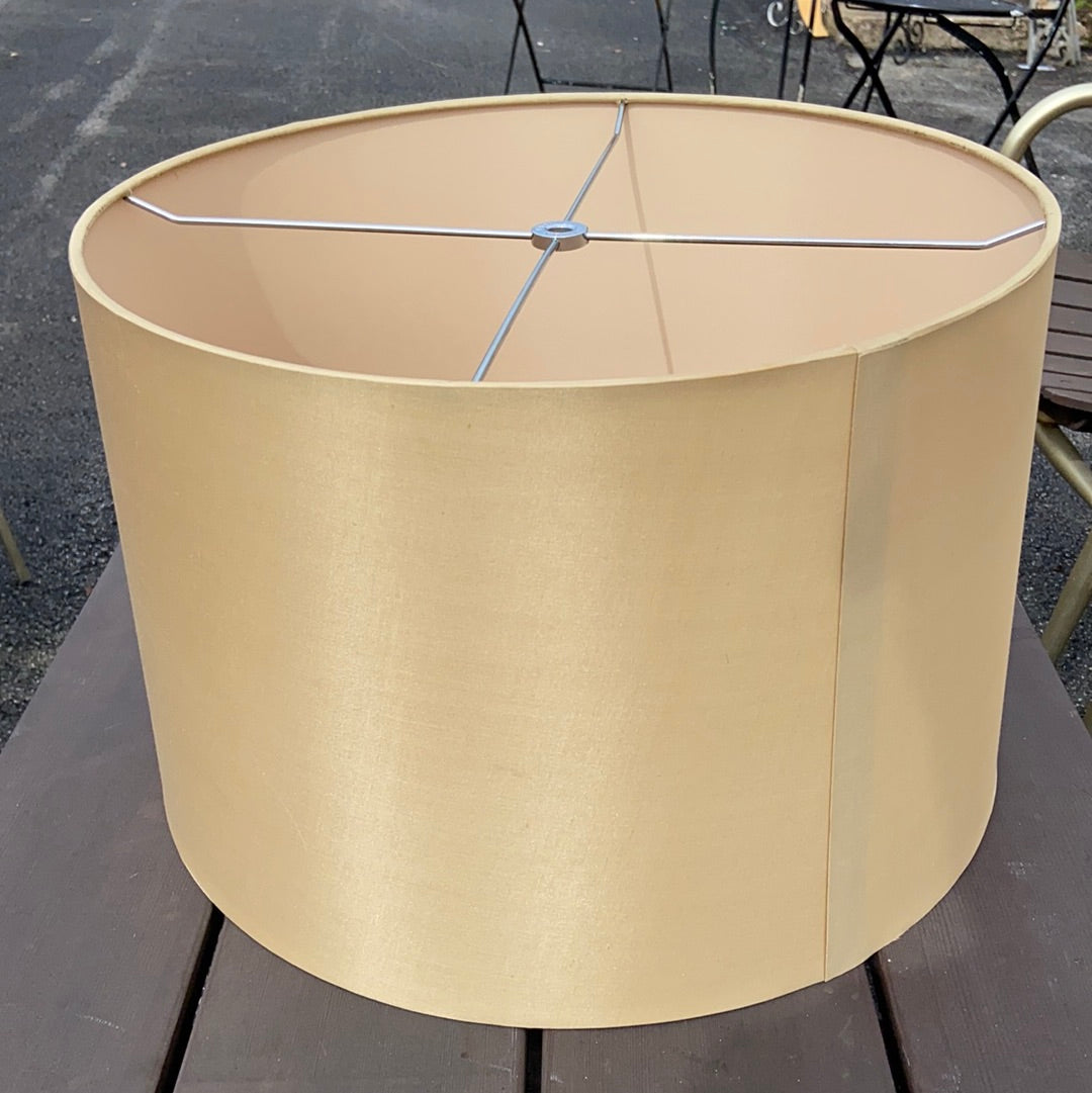 LARGE MODERN TAN LAMP SHADE — Lots of Furniture